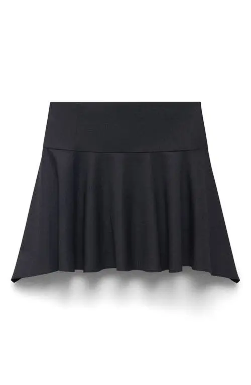 Mango Sharkbite Hem Mini Skirt