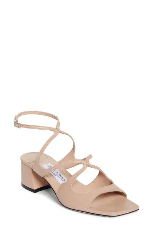 JIMMY CHOO Azilia Ankle Strap Sandal - Macaron