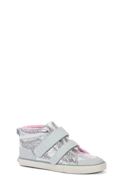 See Kai Run Dean Adapt Ii Adaptive High-top Sneakers - Silver