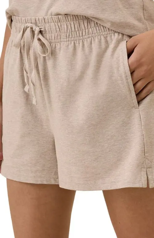 PACT Organic Cotton Cool Stretch Lounge Short - Oat Heather