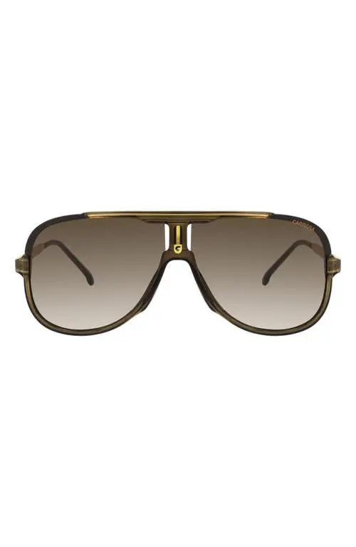 Carrera Eyewear 64mm Oversized Aviator Sunglasses