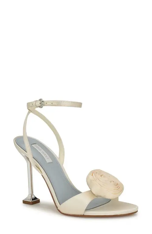 Nine West Neve Bridal Ankle Strap Sandal - Ivory