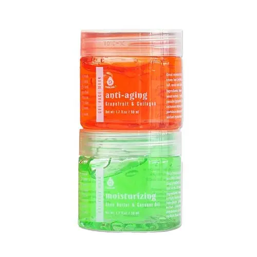 PURSONIC 2 Pack Facial Therapy Gel Face Mask With Mask Applicator