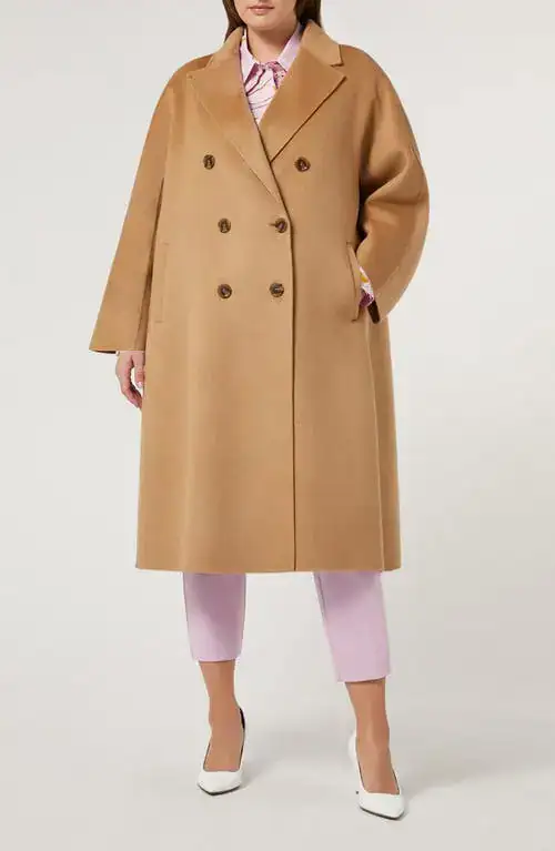 MARINA RINALDI ノーカラー ロング ジャケット　MAX MARA MARINA RINALDI ノーカラー ロング ジャケット MAX MARA MARINA