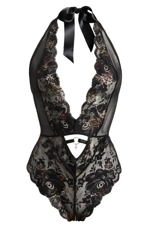 COQUETTE Lace Open Gusset Teddy
