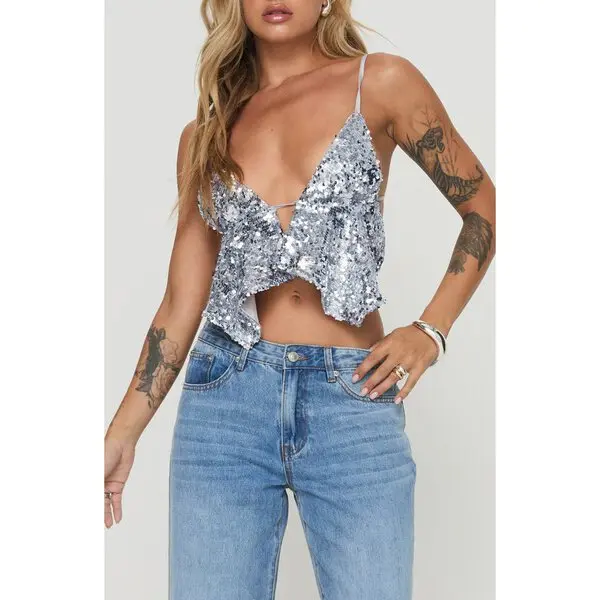 Princess Polly Rosaton Sequin Camisole