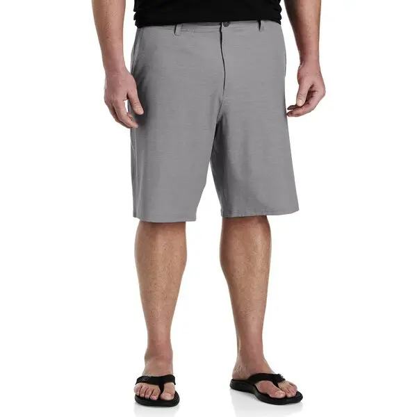 O'Neill Big & Tall Reserve Light Check Hybrid Shorts - Graphite