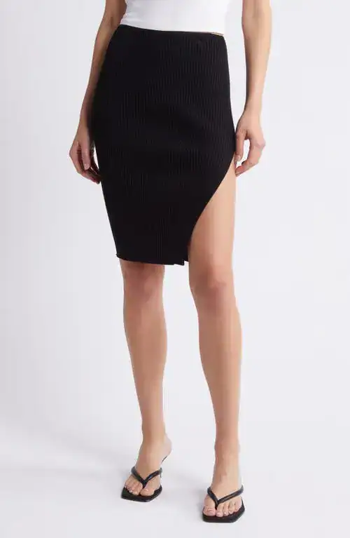 Topshop Ribbed Bandeau Convertible Top/Skirt In Black 71% Off
