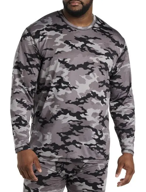 HARBOR BAY BY DXL Midweight Thermal Performance T-shirt - Midnight Stealth