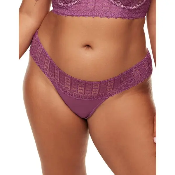 ADORE ME Nymphadora Bikini Panties - Dark Purple