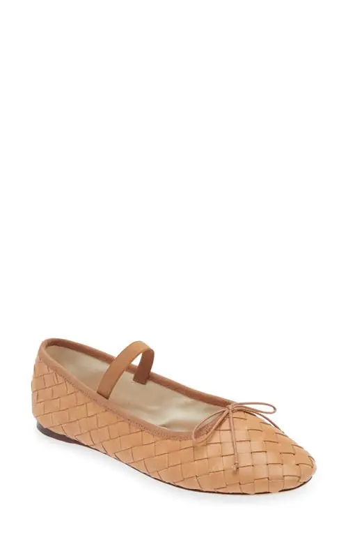 LOEFFLER RANDALL Leonie Soft Mary Jane Ballet Flat - Honey