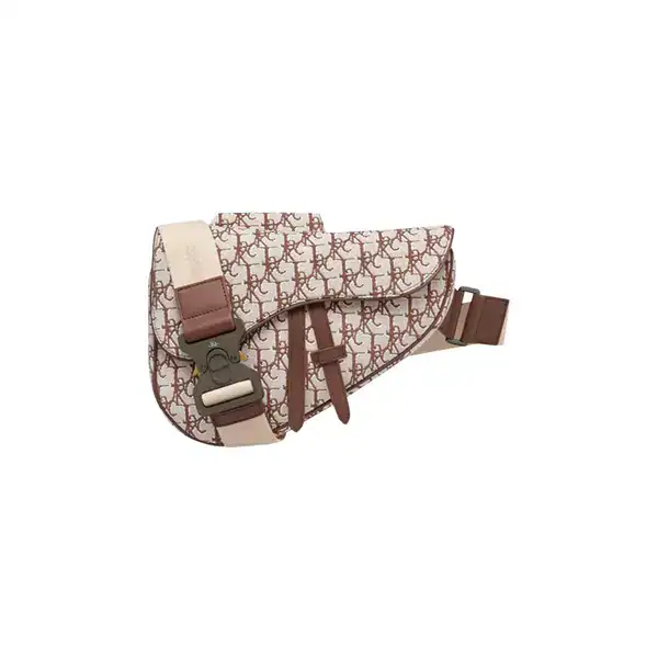 Dior Saddle Bag In Oblique Jacquard Brown Editorialist