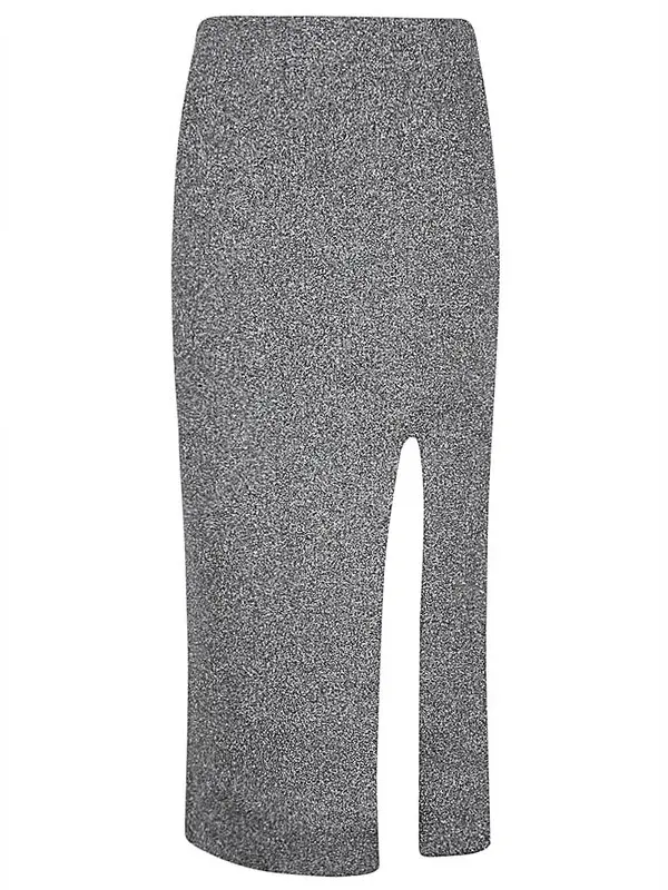 CIRCUS HOTEL Viscose Midi Skirt - Grey