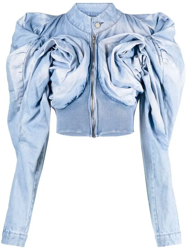 MASHA POPOVA Draped Jacket - Denim