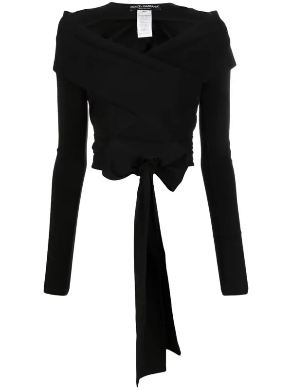 Dolce & Gabbana Cut-out Wrap Top