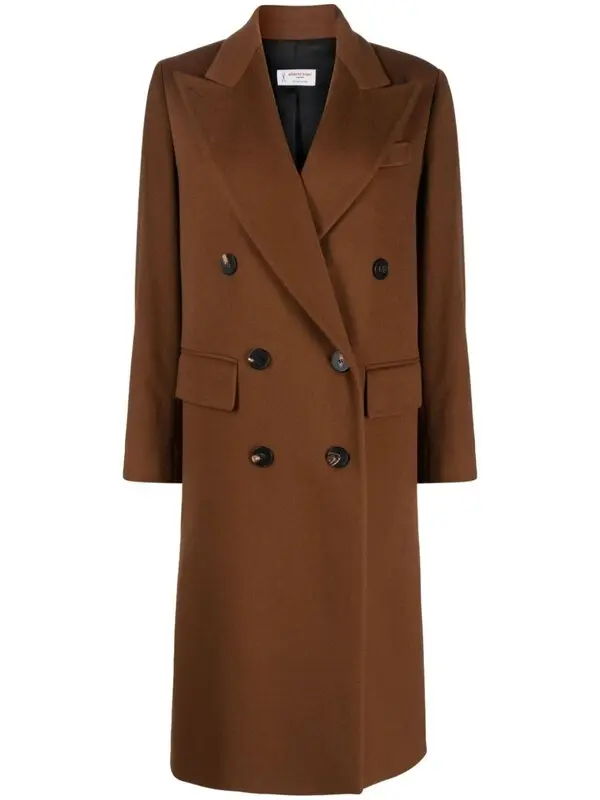 Alberto Biani Double-breasted Wool Coat - Red