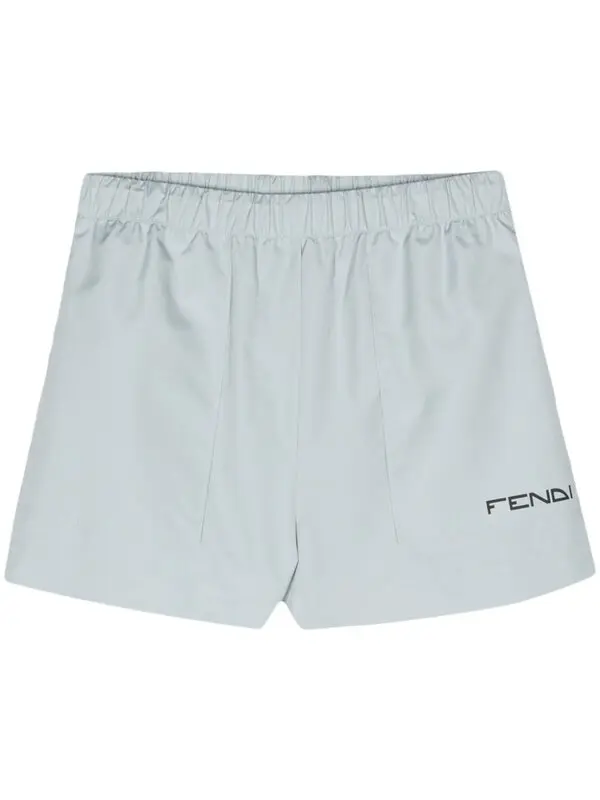 Fendi Nylon Shorts - Clear Blue