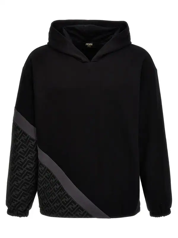 Fendi Ff' Hoodie - Black | Editorialist