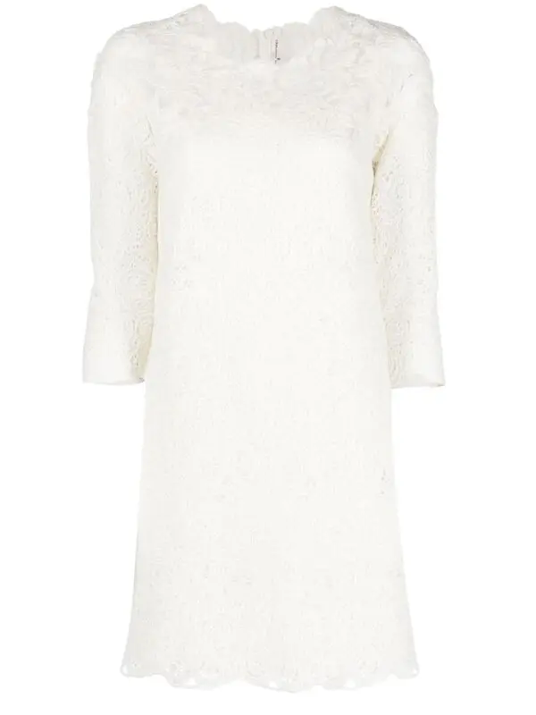 Ermanno Scervino Guipure Lace Mini Dress