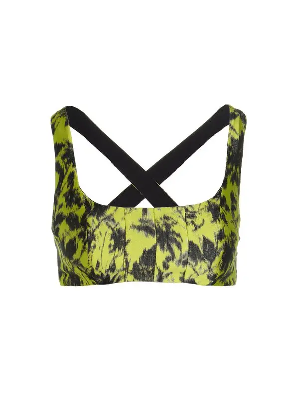 PHILOSOPHY Printed Cropped Top