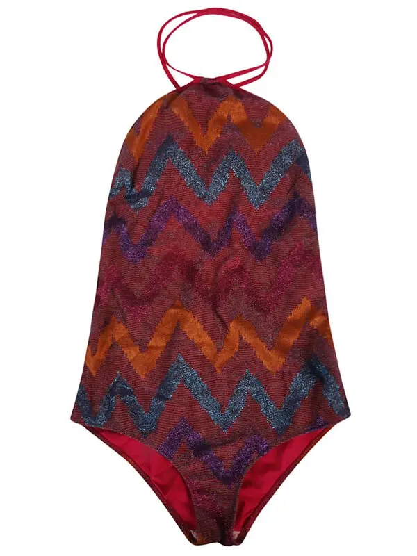 FEEL ME FAB Keywest Printed One Piece Swimsuit - Fuchsia