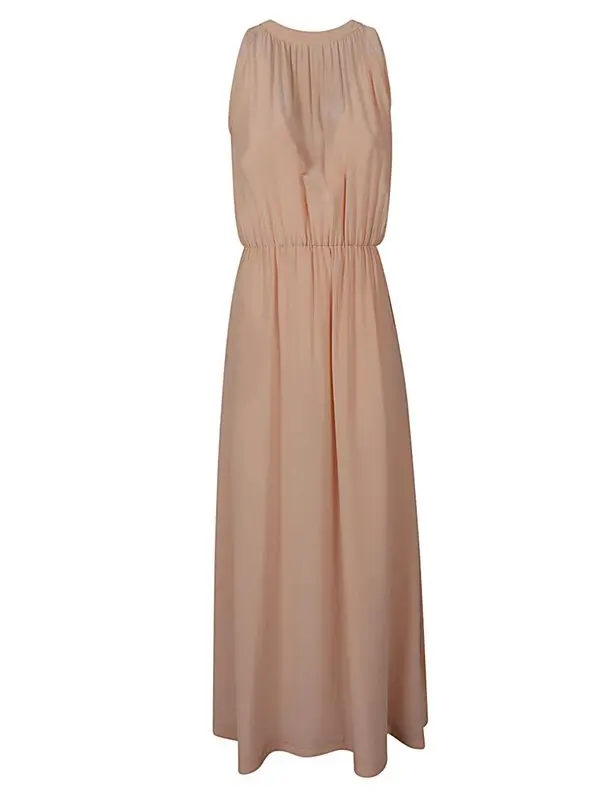 CRIDA MILANO Silk Maxi Dress - Pink