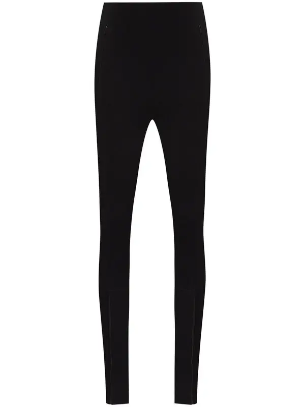 Wardrobe.NYC Front Zip Leggings - Black
