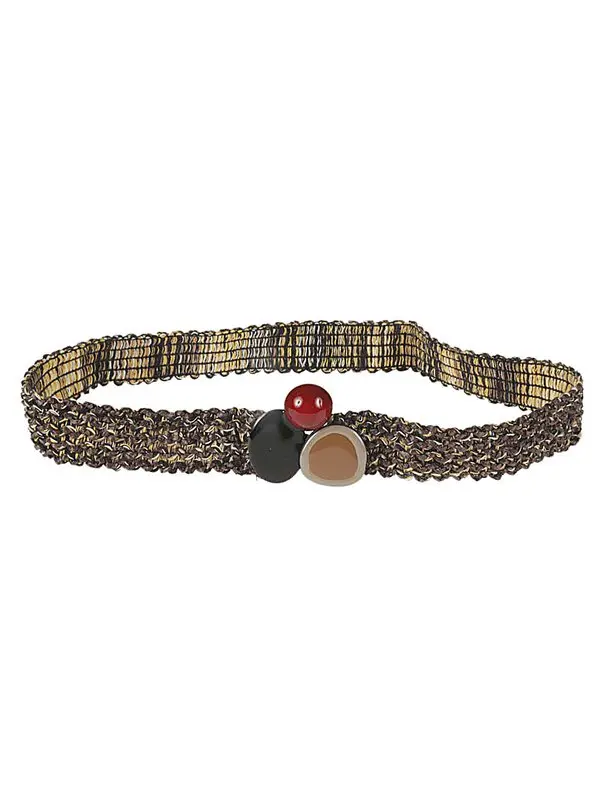 EXQUISITE J Raffia Belt