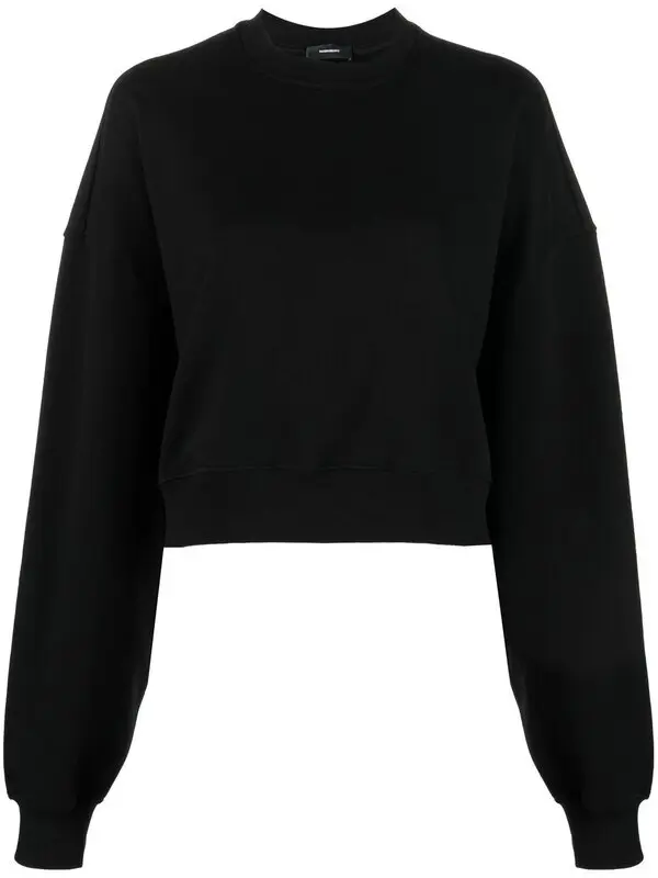 Wardrobe.NYC Oversized Cotton Sweatshirt - Black