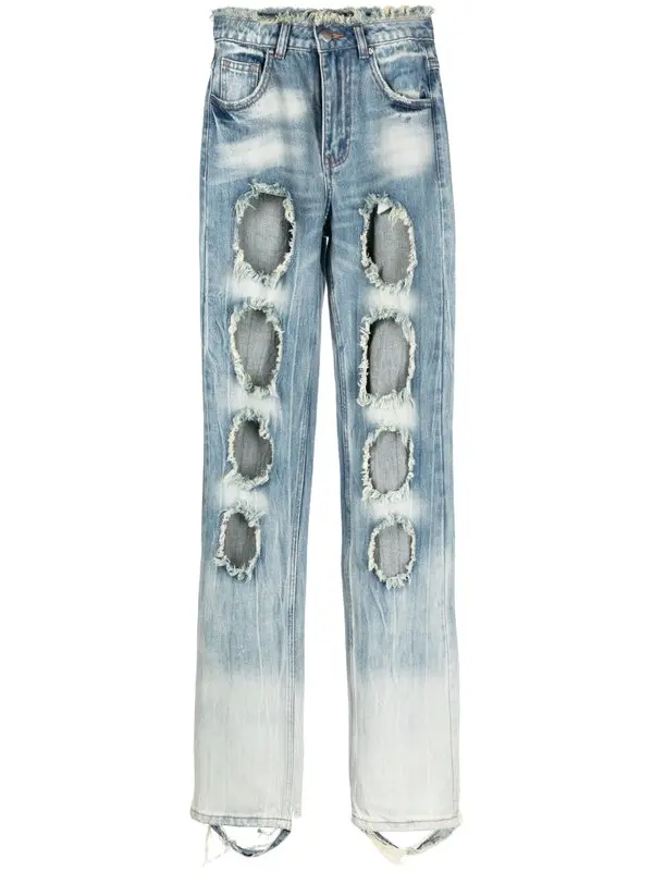 RUI Cut-out Detail Straight-leg Jeans