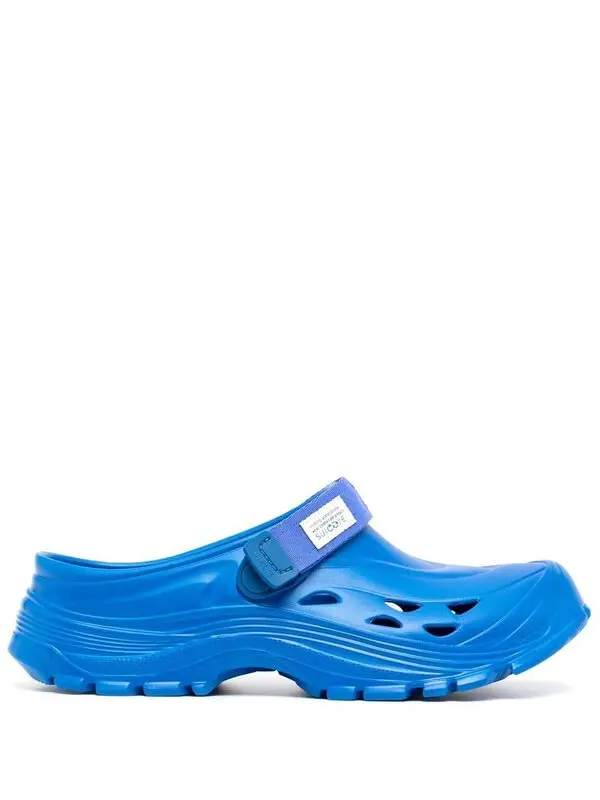 Suicoke Mok Touch-strap Mules - Blue