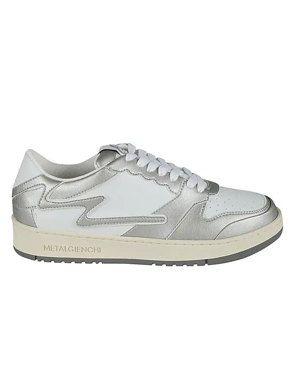 METALGIENCHI Icx Low Leather Sneakers - Silver