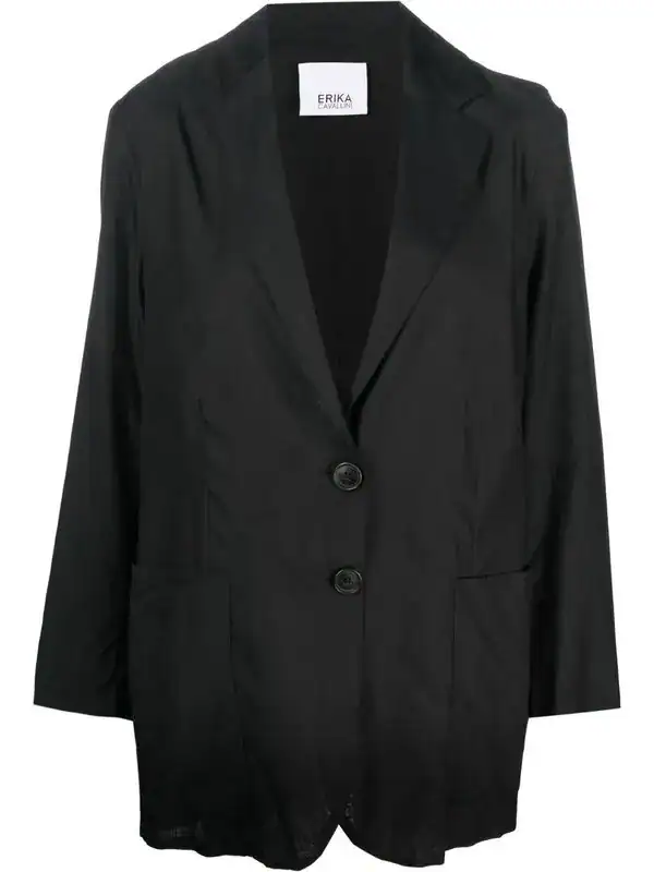 Erika Cavallini Semi Couture Silk Blend Jacket In Black - 39% Off 