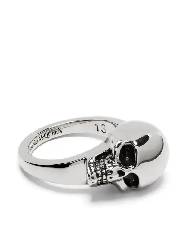 Alexander Mcqueen Alexander Mc Queen Skull Ring In Silver - 27