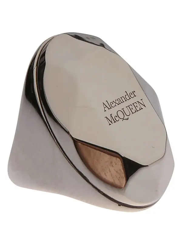 Alexander McQueen Faceted Stone Ring