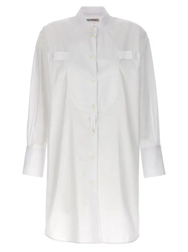 Alberto Biani Long Plastron Tuxedo Shirt