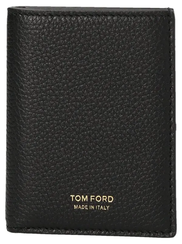 TOM FORD Logo Print Wallet - Black