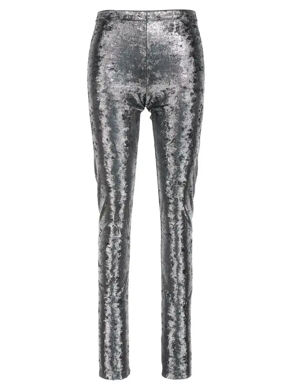 Junya Watanabe Lame Leggings - Silver