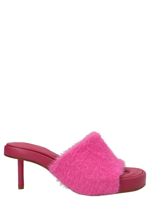 Jacquemus Clay' Mules - Fuchsia