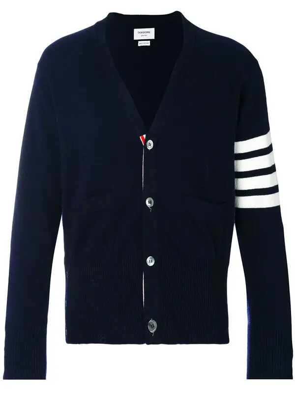 Thom Browne 4-bar Cashmere Cardigan - Blue