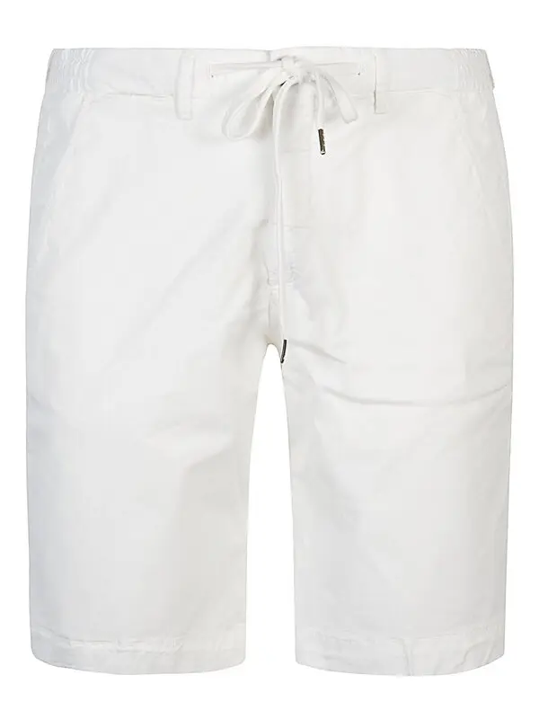 BRIGLIA Drawstring Bermuda Shorts - White