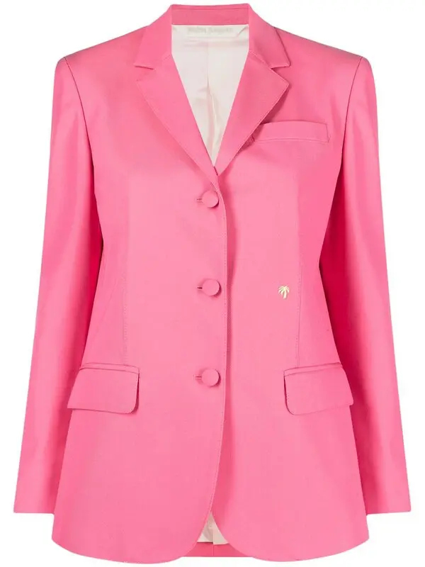 Palm Angels Single-breasted Blazer - Fuchsia