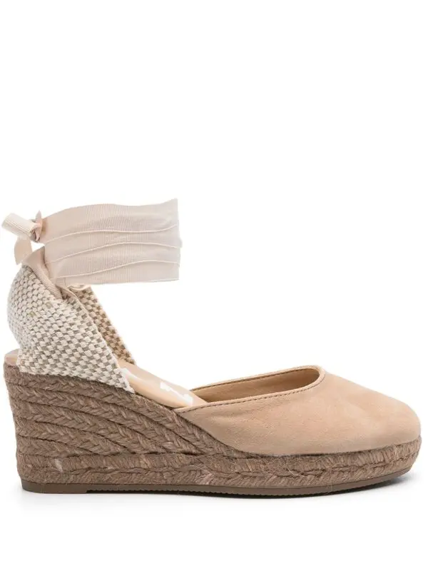 Manebí Hamptons Suede Espadrilles - Dove Grey