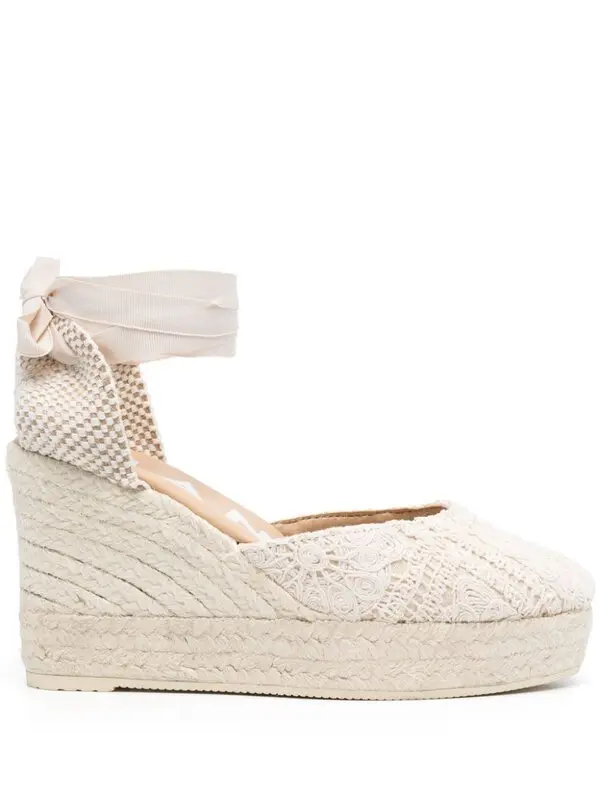 Manebí Yucatán Crochet Espadrilles - White
