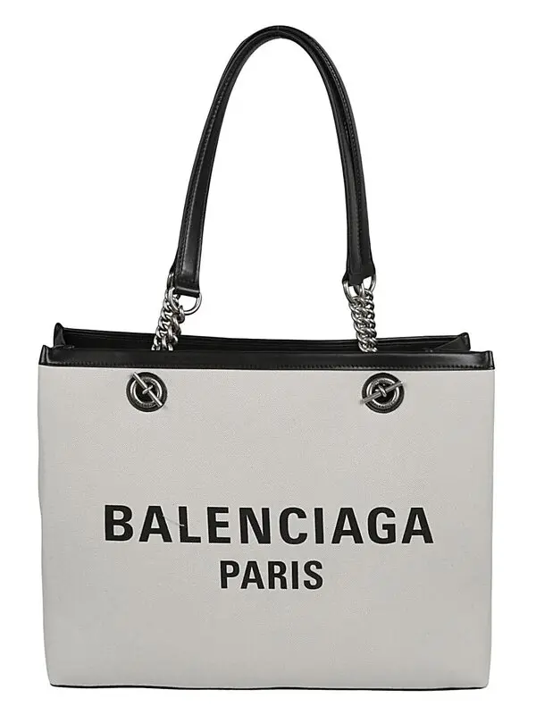 Balenciaga Duty Free Canvas Tote - Beige