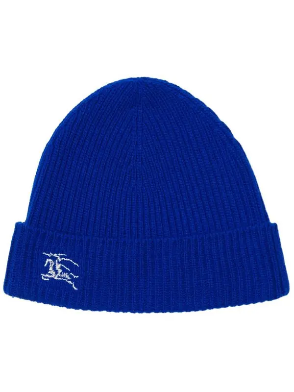 Burberry Equestrian Knight Beanie - Blue