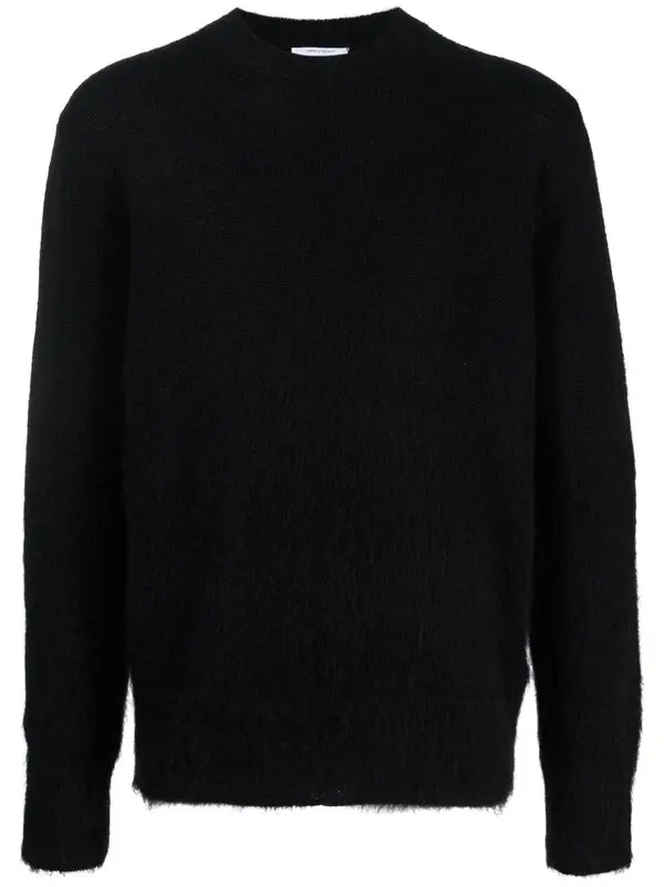 Off-White Arrow Intarsia Mohair-wool Blend Jumper - Black