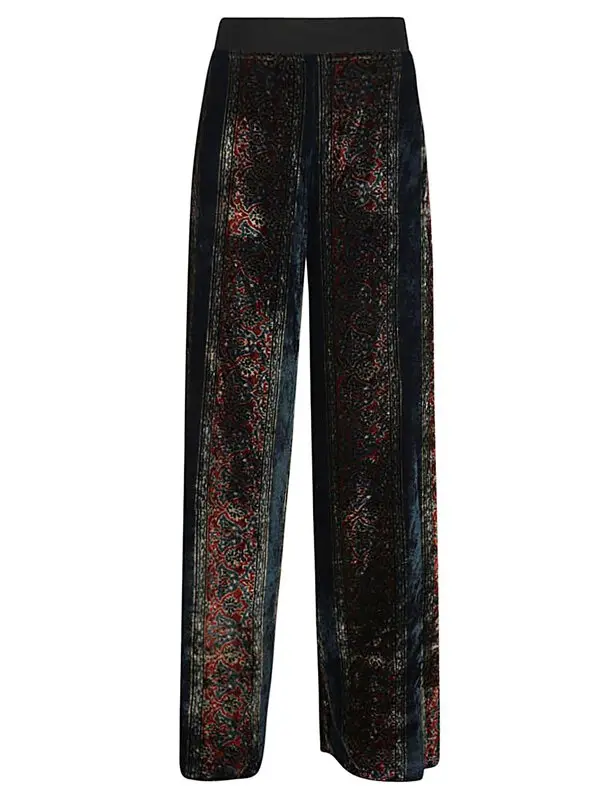 OBIDI Velvet Trousers - Blue
