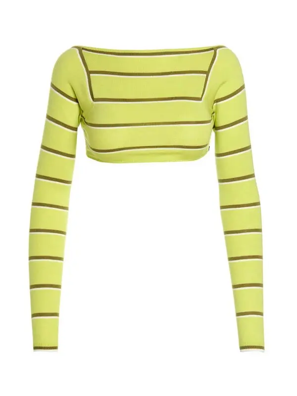 Emilio Pucci Cut-out Cropped Sweater - Green
