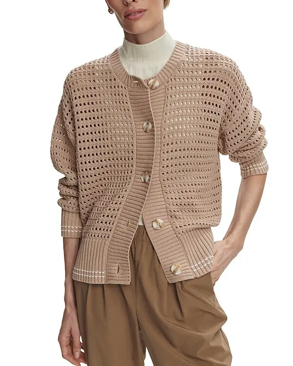 Varley Kris Relaxed Knit Cardigan - Light Taup